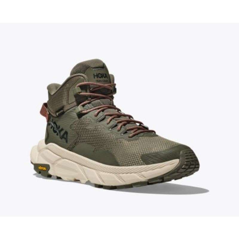 Jual Hoka Trail Code Gtx Mens Hiking Shoes - Slate / Oat Milk - 42 2/3 ...