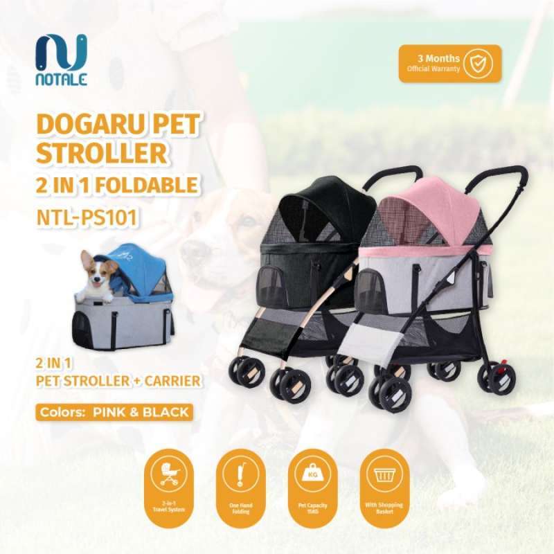 Jual Notale Pet Stroller Series Kereta Dorong Anjing Kucing - Ntl-ps101 ...