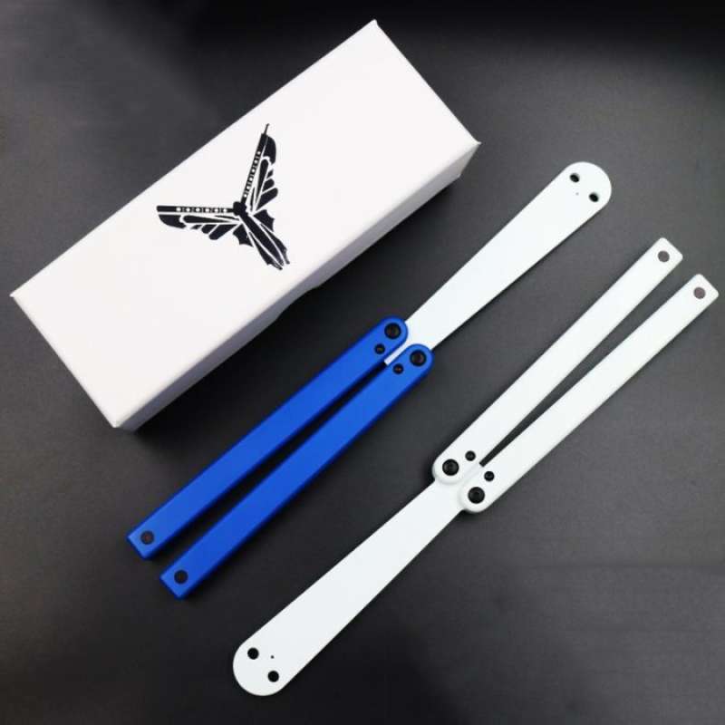 Jual Plastic Butterfly_knife Folding Swinging Edc Squiddy Series ...