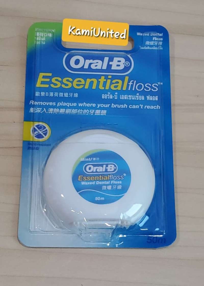 Jual Oral-b Dental Floss/benang Gigi Essential 50m Di Seller Aghanim ...