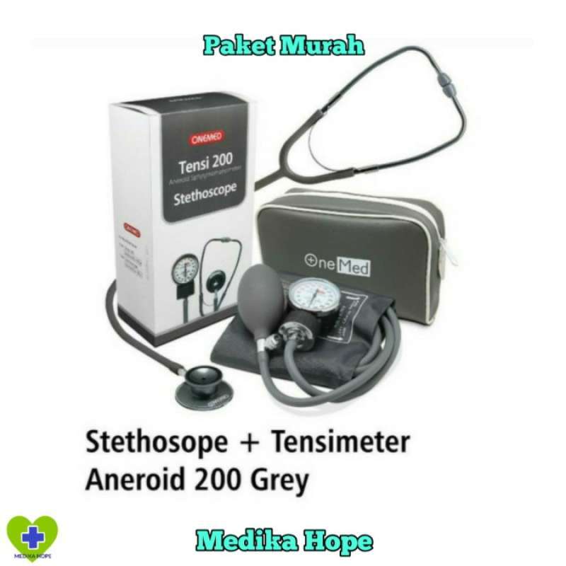 Promo Tensimeter Aneroid 200 Dan Stetoscope Gray / Grey ( Abu - Abu ...