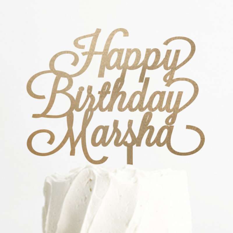 Jual Custom Cake Topper Ulang Tahun | Topper Birthday | Hiasan Kue ...