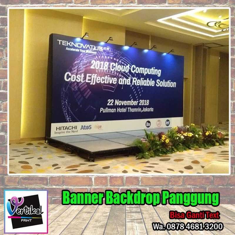 Jual Cetak Banner Flexi Spanduk / Backdrop Panggung 340 Gram Highrest - 3x2 M Di Seller Raindrop ...