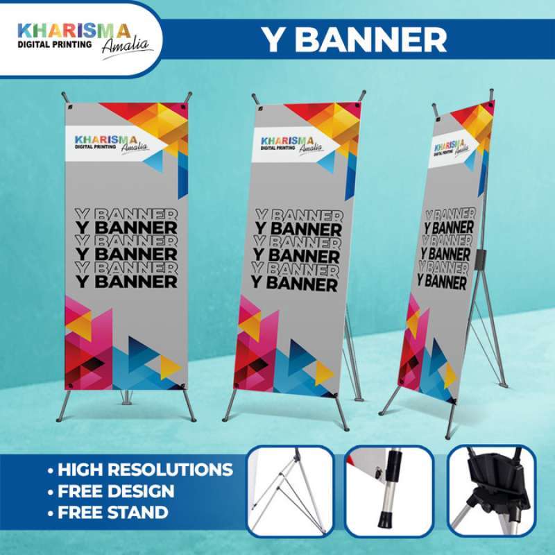 Jual Cetak Y Banner Print Standing Banner Custom Tercepat Di Seller ...