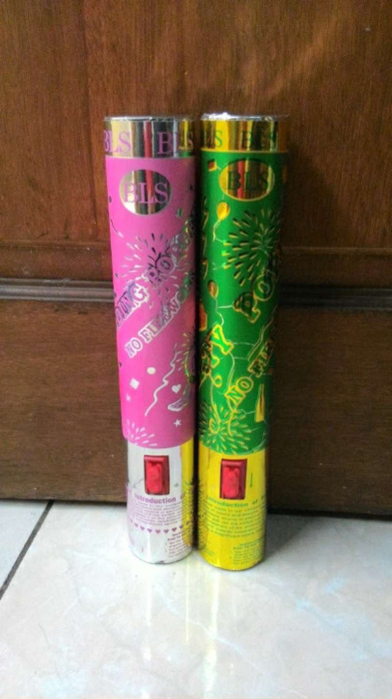 Jual Convetti / Party Popper Untuk Ulang Tahun Pink / Hijau Tinggi 30 ...