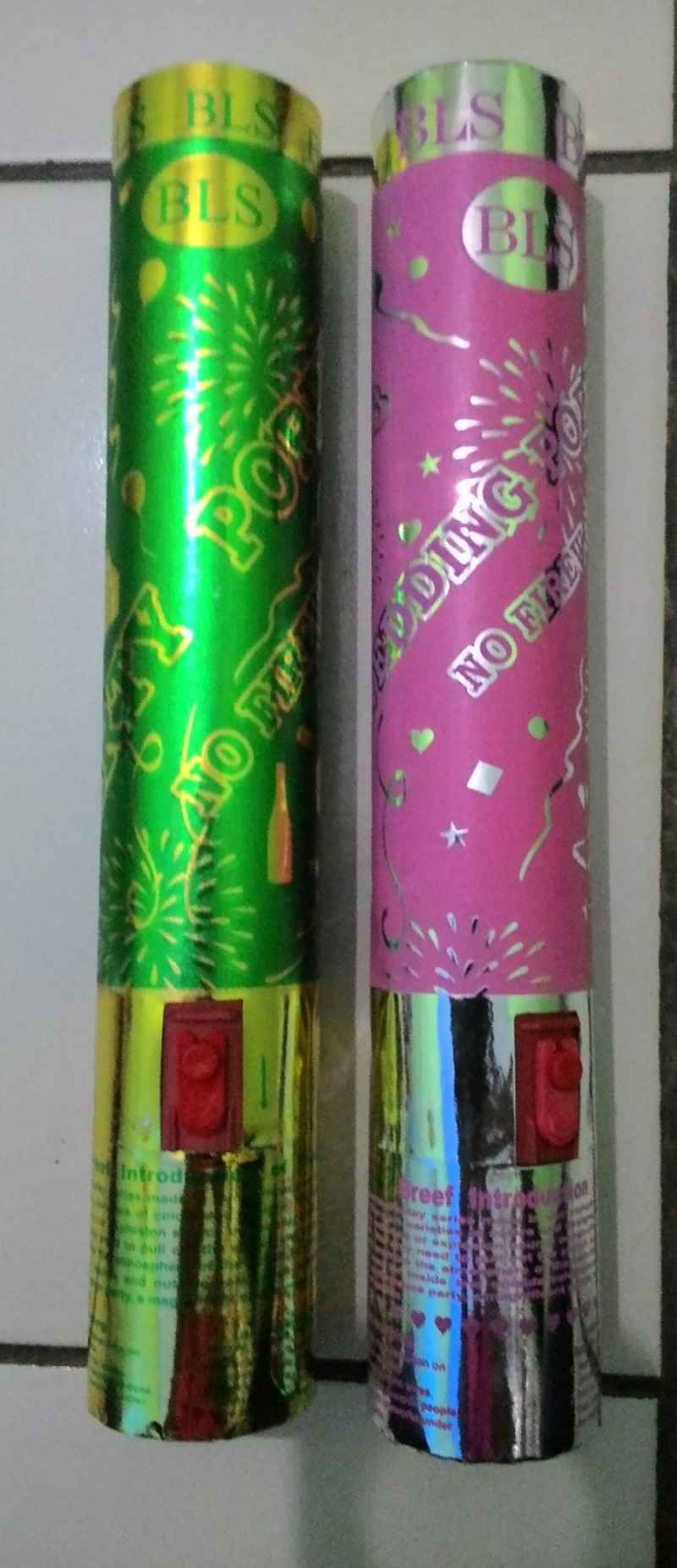 Jual Convetti / Party Popper Untuk Ulang Tahun Pink / Hijau Tinggi 30 ...