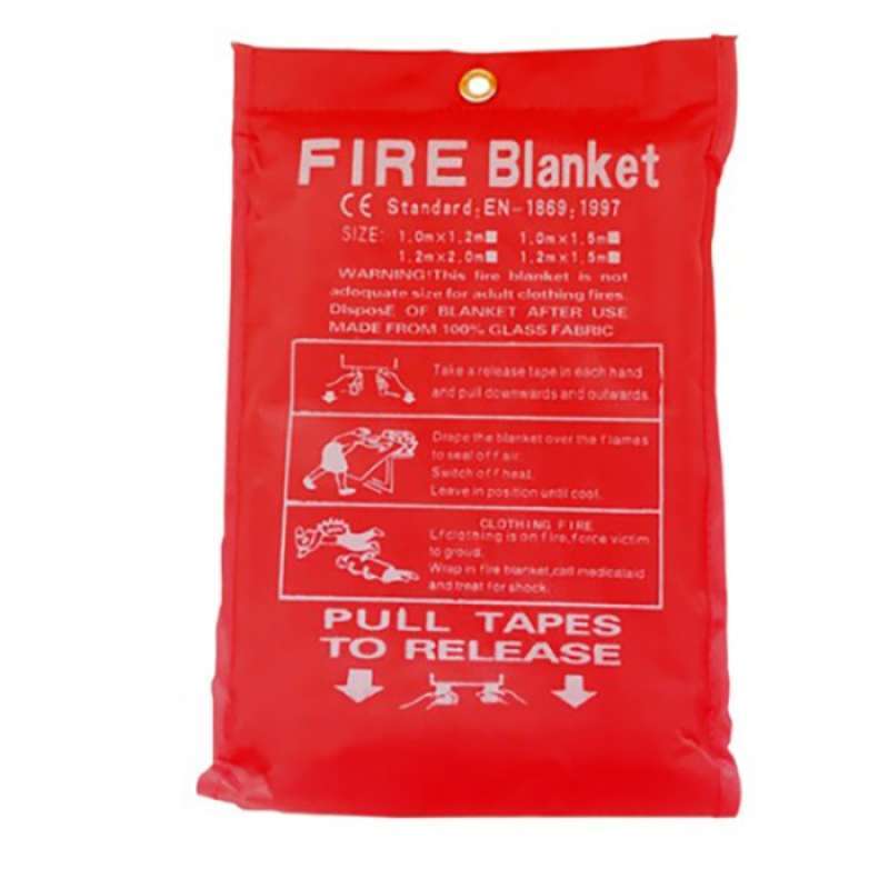 Jual Selimut Pemadam Api Fire Blanket Pelindung Api Flame Shelter Cover ...