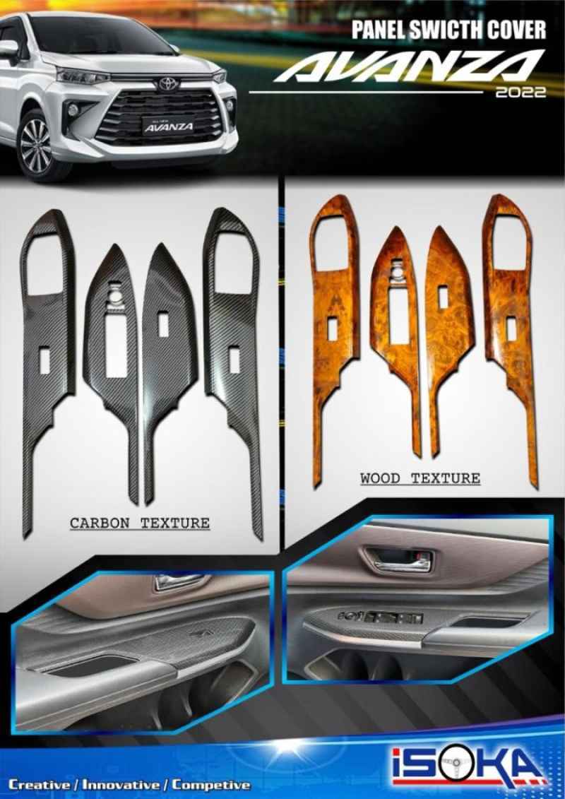 Promo Panel Switch Cover Mobil All New 2022 Wood Carbon Diskon 23% Di ...