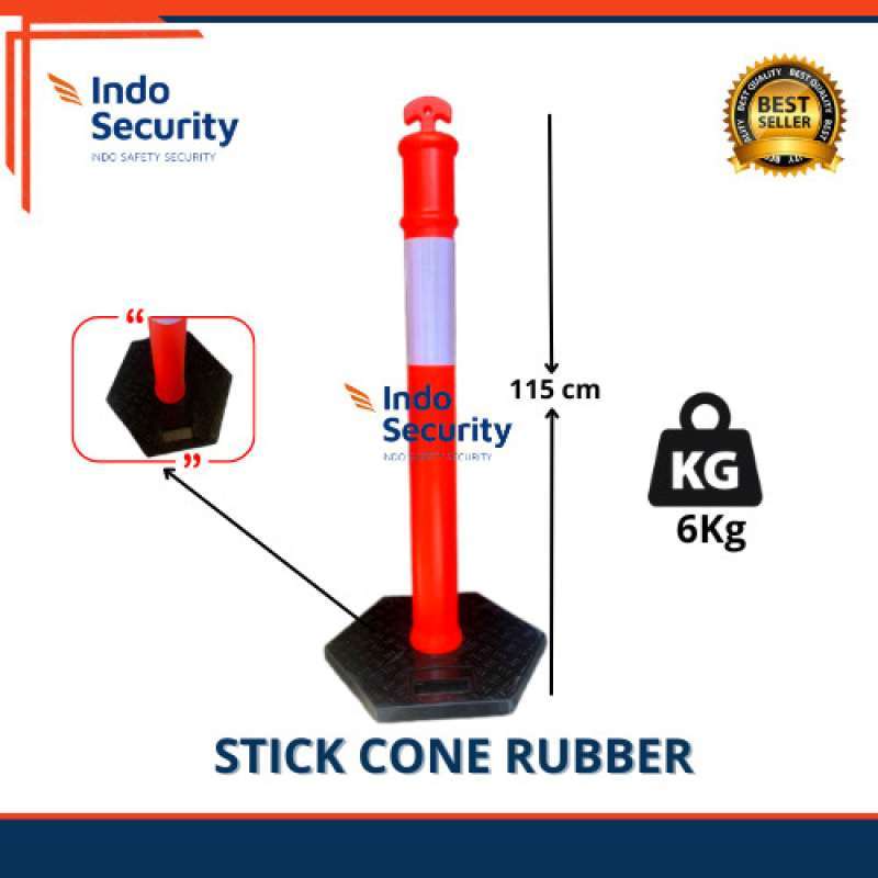 Jual Stick Cone Dasar Karet Rubber Berat Kokoh Anti Angin/tanpa Di Isi ...