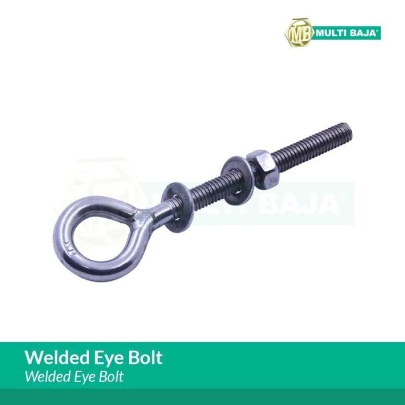 Jual Welded Eye Bolt Stainless Steel 316 M6 - 1.0 X 56 Di Seller Yama ...