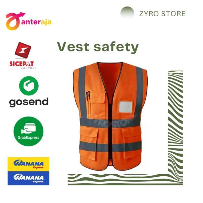 Jual Rompi Proyek,safety Vest,rompi Keselamatan Kerja Reflective ...