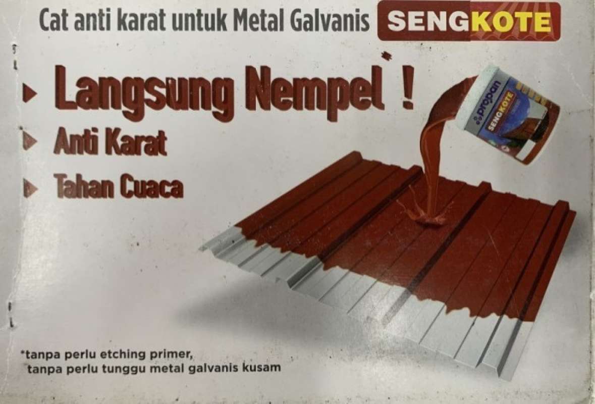 Jual Cat Khusus Seng/metal/besi Galvanis Anti Karat Propan Sengkote Dtm ...