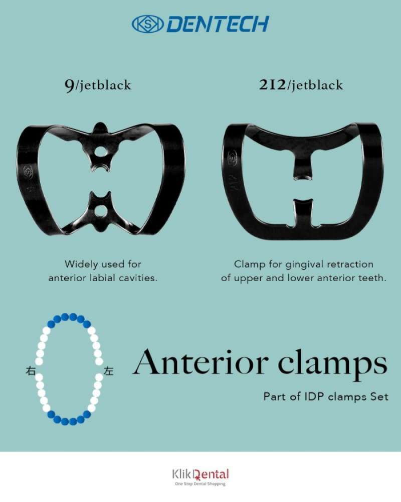 Jual Klik Dental Ksk Dentech Clamp Jetblack ( Perpieces ) Di Seller ...