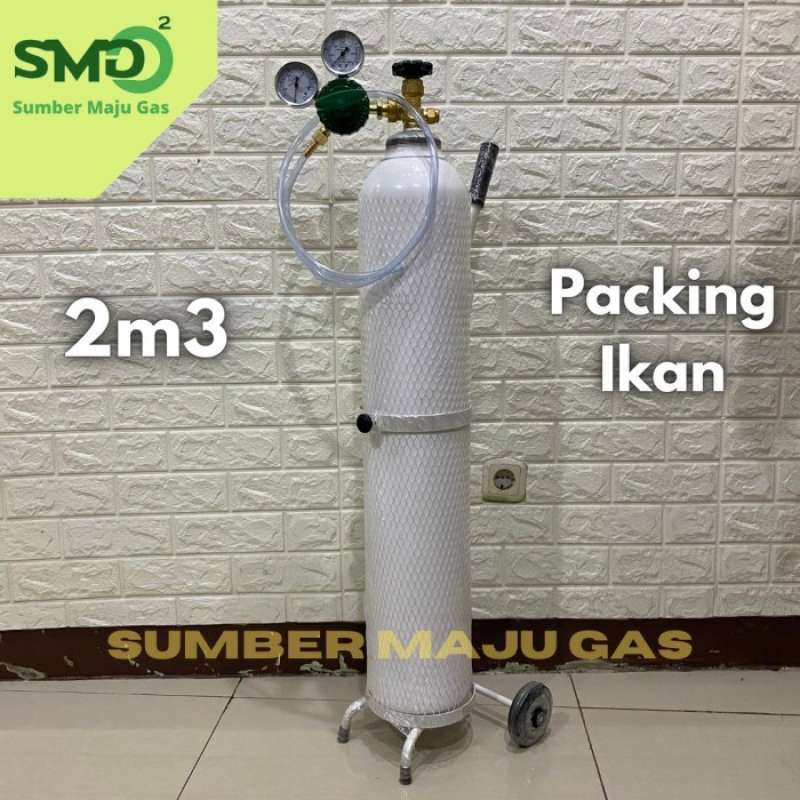 Promo Tabung Oksigen 2m3 Lengkap Packing Ikan Kolam Aquarium Diskon 23% Di Seller Siba Store ...