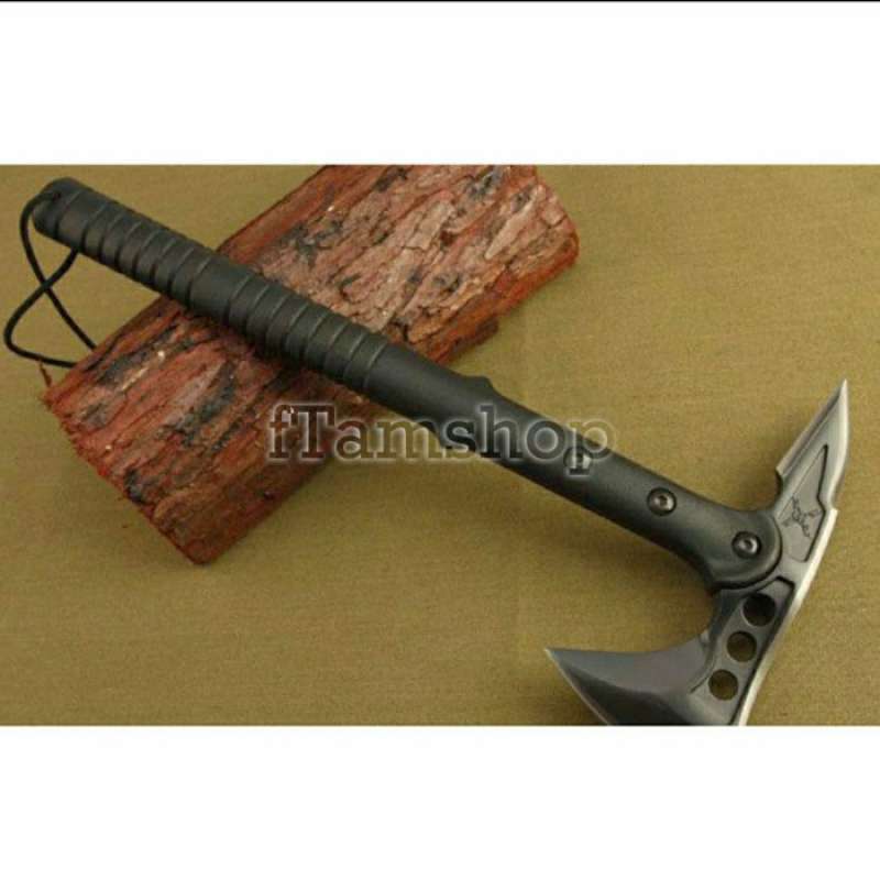 Jual Kapak Dual Blade Tomahawk Stainless Steel - Black Di Seller ...
