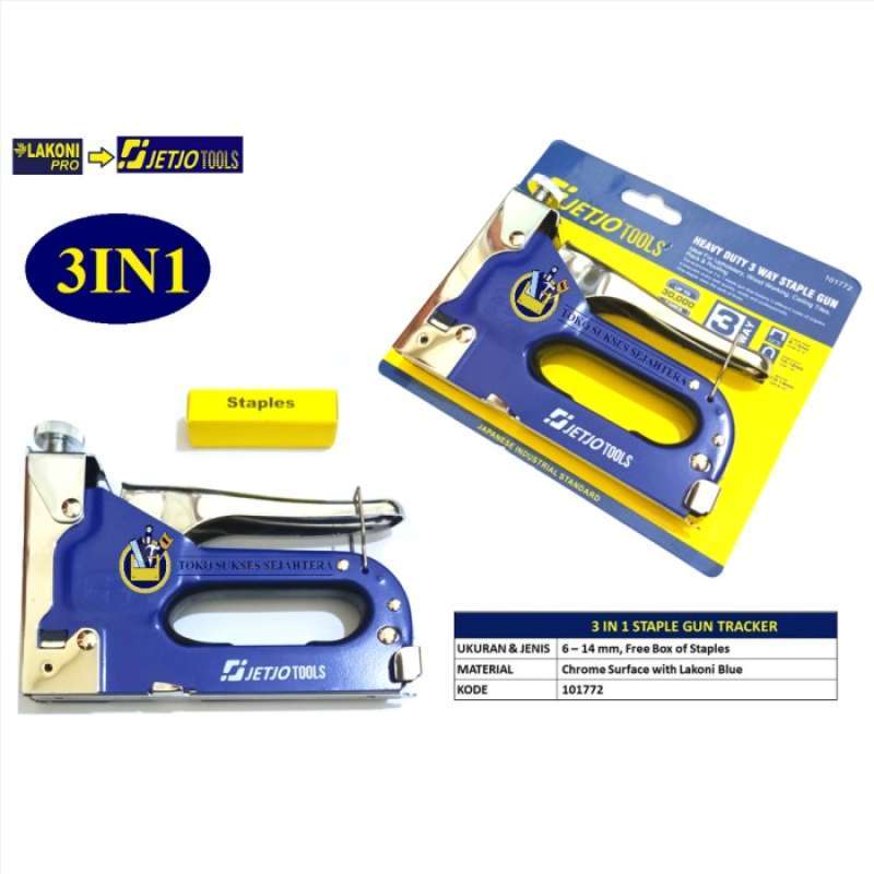 Jual Jetjo Tools Hekter Tembak Staples Staple Gun Heavy Duty Guntacker ...