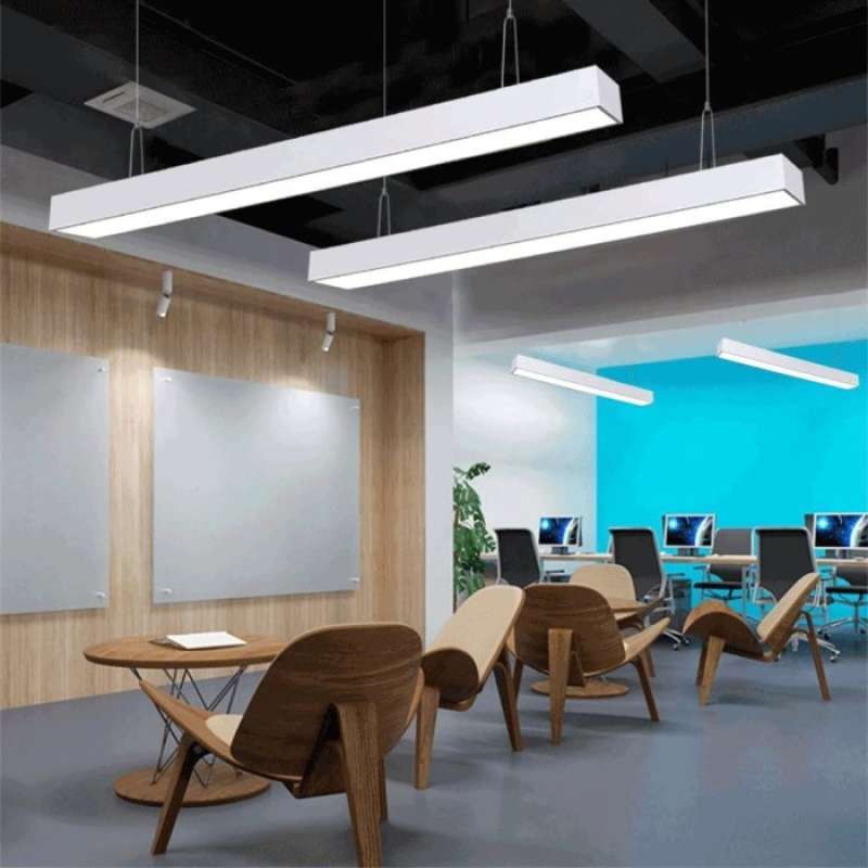 Jual Kap Lampu Gantung Kantor Tl Linear T8 Led Balok 120cm 1x18w 120 Cm ...