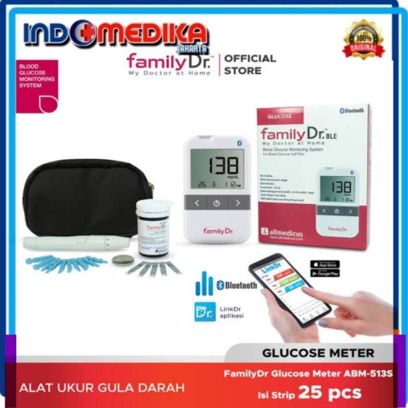 Promo Alat Cek Gula Darah Family Dr / Cek Gula Famili Dr + Strip / Test ...