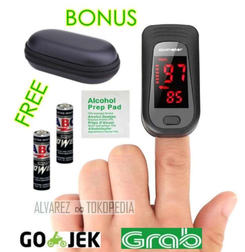 Promo Oksimeter / Oximeter Fingertip Pulse / Ukur Saturasi Oksigen Spo2 ...
