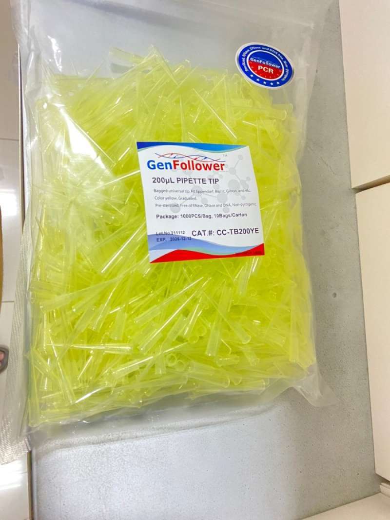 Promo 200ul Pipette Tips Non Sterile Yellow Tips Bulk Pack Diskon 23% ...