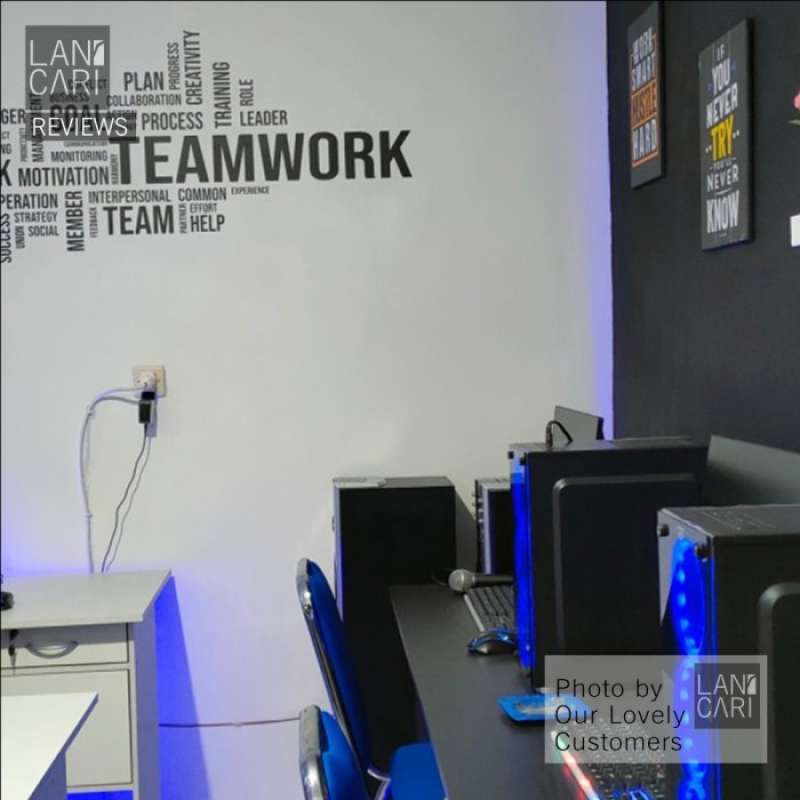 Promo Sticker Dinding Team Work Cloud Word Stiker Cutting Kaca Office ...