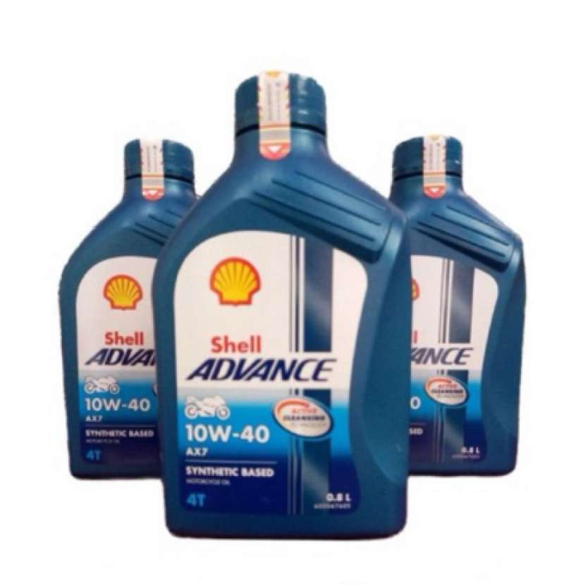 Jual Oli Shell Advance Ax7 Biru 10w-40 800ml Oli Mesin Motor Shell Ax 7 ...