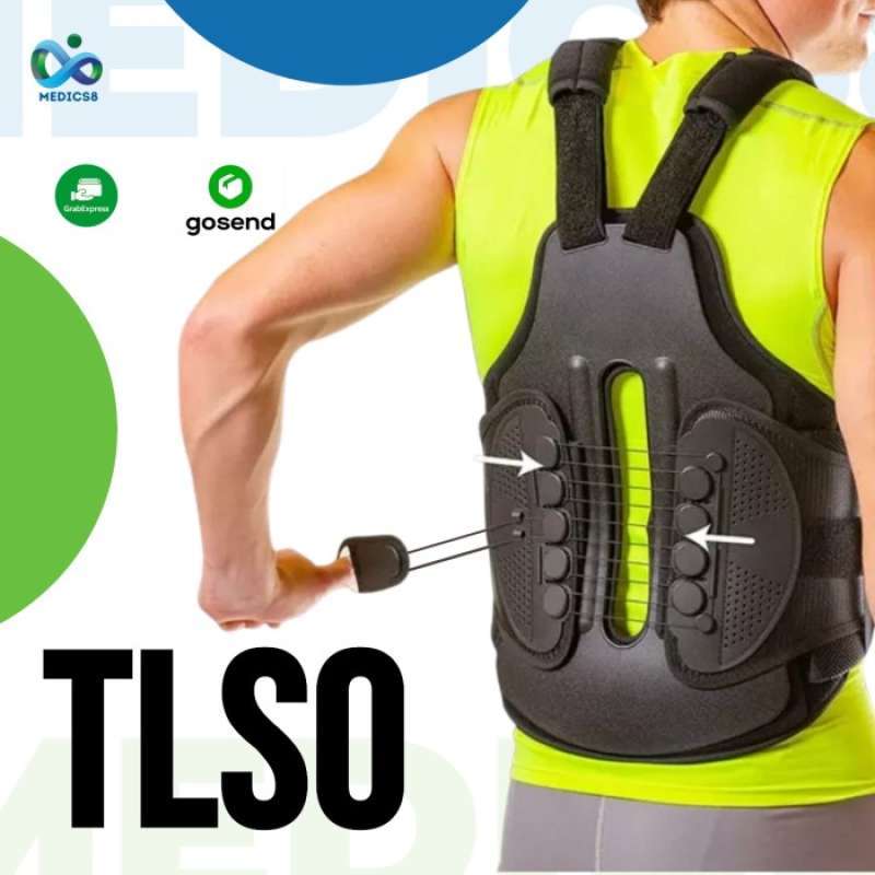 Promo Tlso Back Spine Brace With Drawstring Pulley System Lumbosacral ...