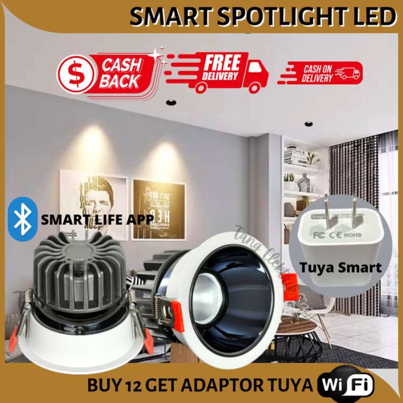 Jual Lampu Smart Spotlight Led Rgb+w Control By Aplikasi Smart Life ...
