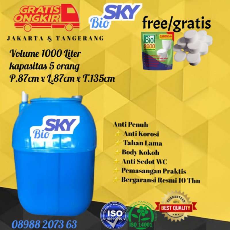 Jual Septic Tank Bio Biotech 1000 Liter Biotank Biofilter Di Seller ...
