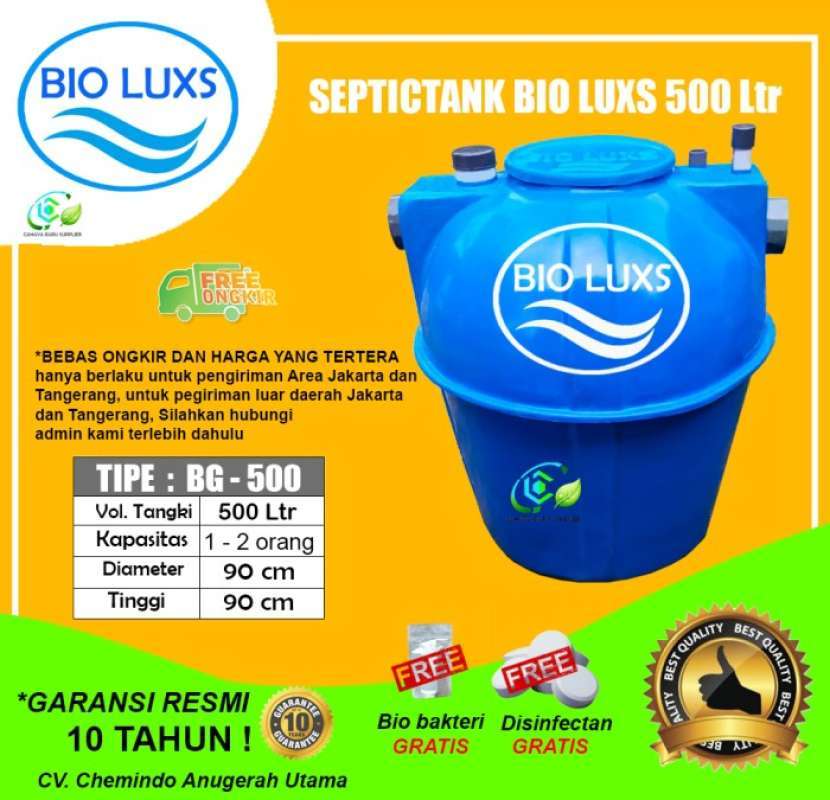 Jual Septic Tank Bio, Biotank - Biofil, Septic Tank Bioluxs Bt - 500 ...
