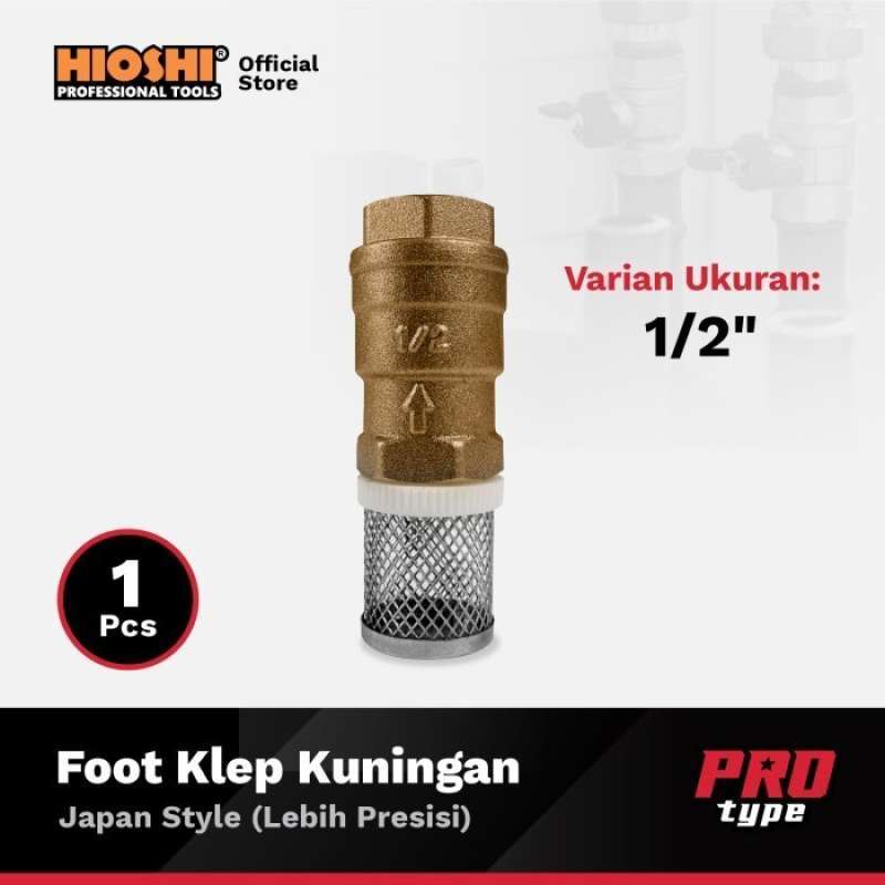 Jual Foot Klep / Valve / Tusen (kuningan - Japan Style) Hioshi Pro - 1/ ...