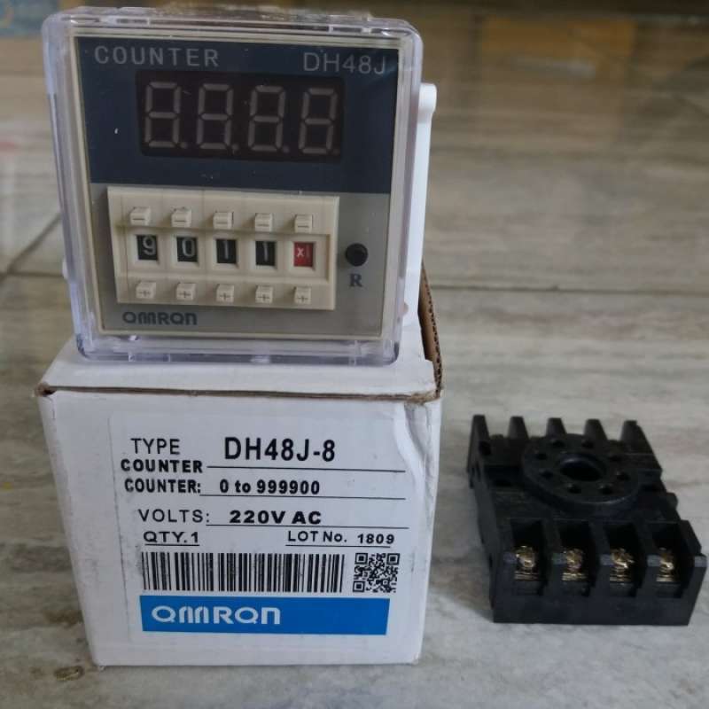 Jual Omron Dh48j Digital Counter Relay Dh48j-8 Omron Ac 220 V 3a (=) Di Seller Aghanim ...