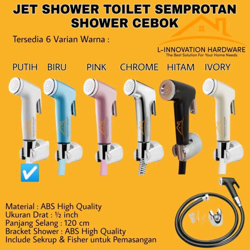 Jual Jet Shower Toilet Bidet Washer Spray Closet Semprotan Cebok Kloset ...