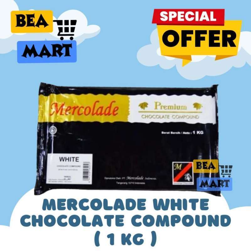 Jual Coklat Batangan Putih Kompon Kemasan 1kg | Mercolade Premium White ...