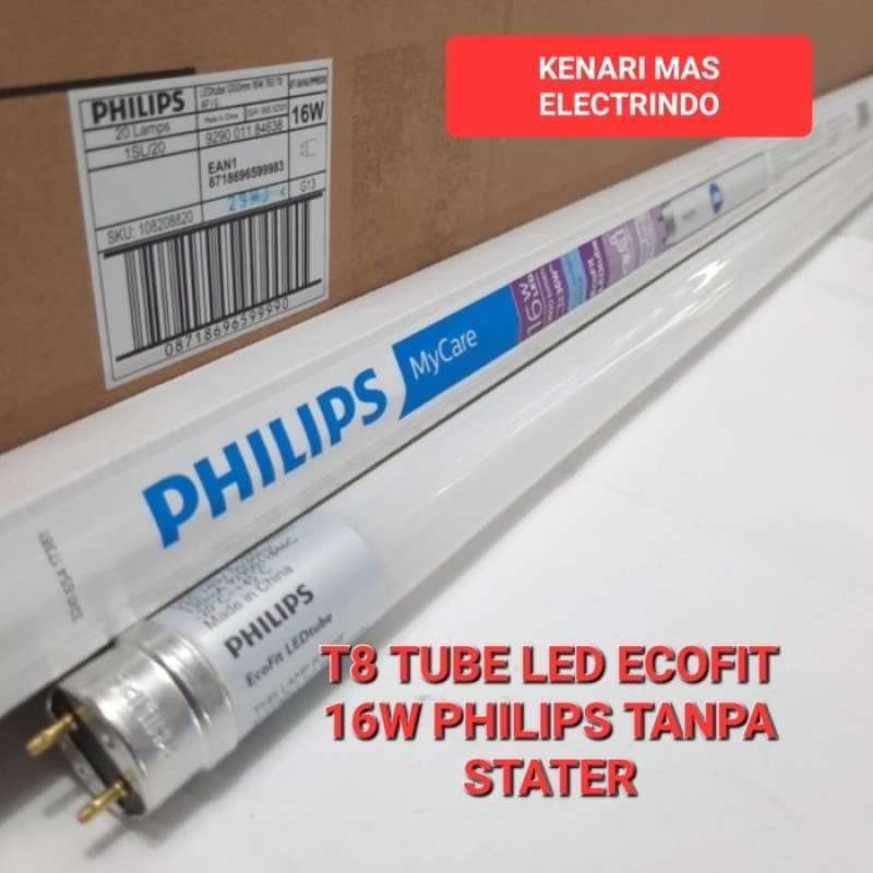 Jual Lampu Tl T8 Tube Led Neon T8 16w Ecofit Philips 120cm 16w Tanpa ...