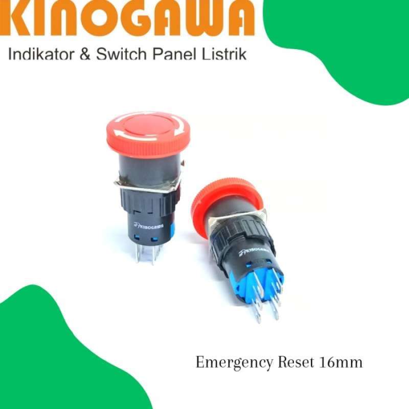 Jual Push Button Emergency Stop Locking 16mm 6 Kaki 2no/2nc. Di Seller Aghanim - Cengkareng ...