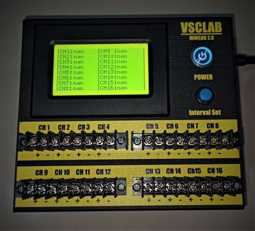 Jual 16 Channel Thermocouple Data Logger, Pengukur Suhu, Ms.excel + Sd ...