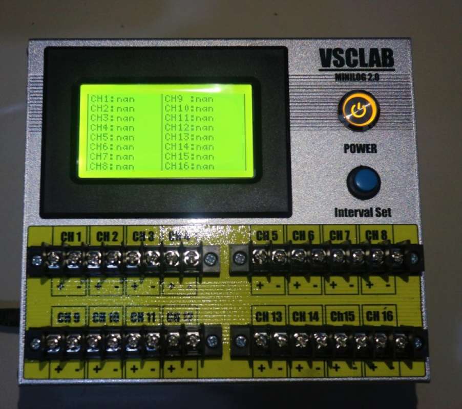 Jual 16 Channel Thermocouple Data Logger, Pengukur Suhu, Ms.excel + Sd ...