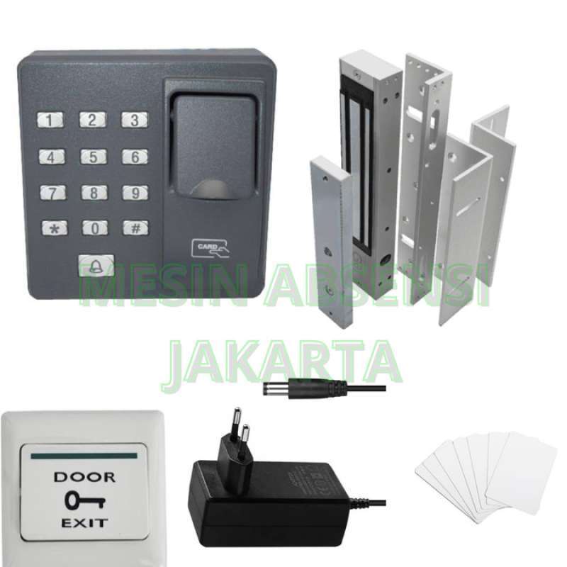 Jual Zkteco X6 Paket Akses Door Fingerprint Paket Access Control Acces ...