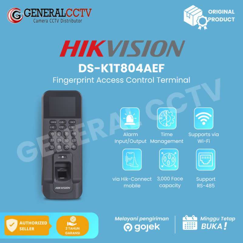 Jual Hikvision Ds-k1t804aef - Access Control Door Fingerprint - Ds ...