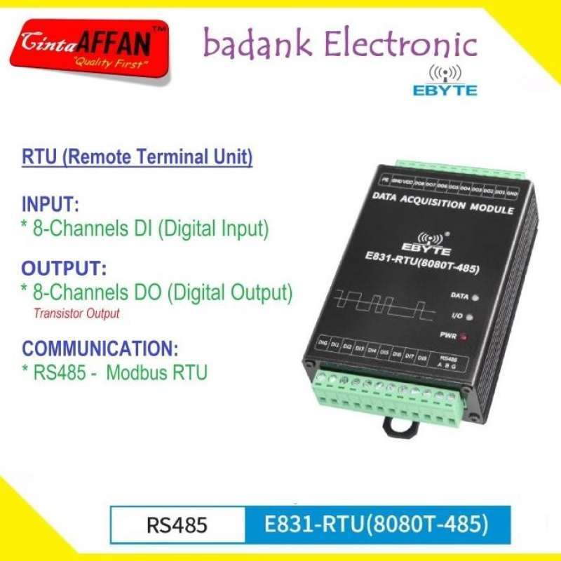 Jual Ebyte E831-rtu (8080t-485) Remote Terminal Unit 8-di 8-do Modbus Rs485 Di Seller Aghanim ...