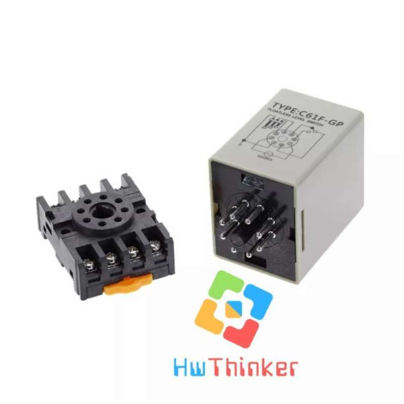 Jual C61f-gp 220v Ac Floatless Level Switch Relay / Water Level ...