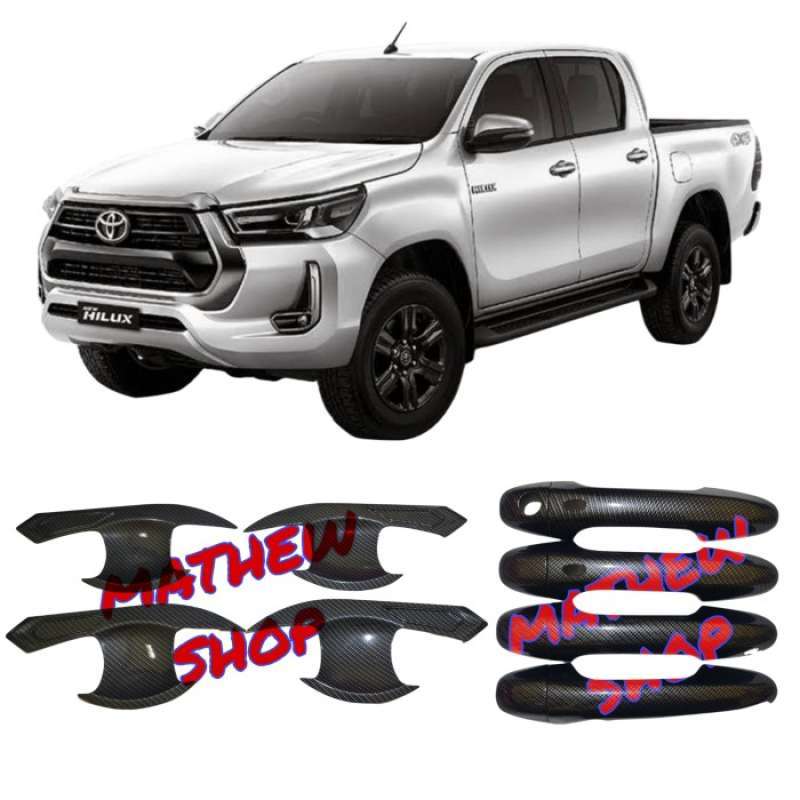 Promo Paket Outer Handle All Hilux 2016up Carbon Dan Door Handle New ...