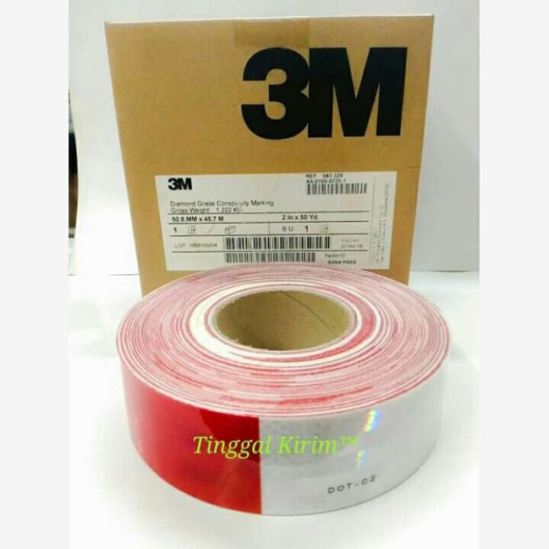 Promo 3m Sticker Reflective Diamond 2 Inch Panjang 45 Meter Baru ...