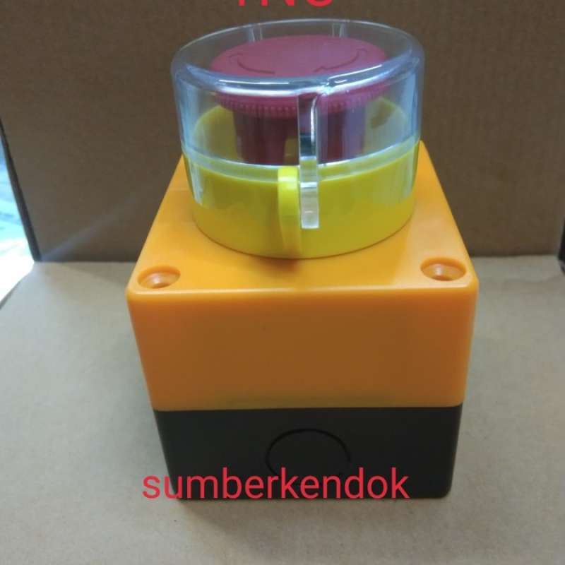 Jual Tombol Emergency Stop +box+ Cover Lock 1nc Darurat Push Lock ...