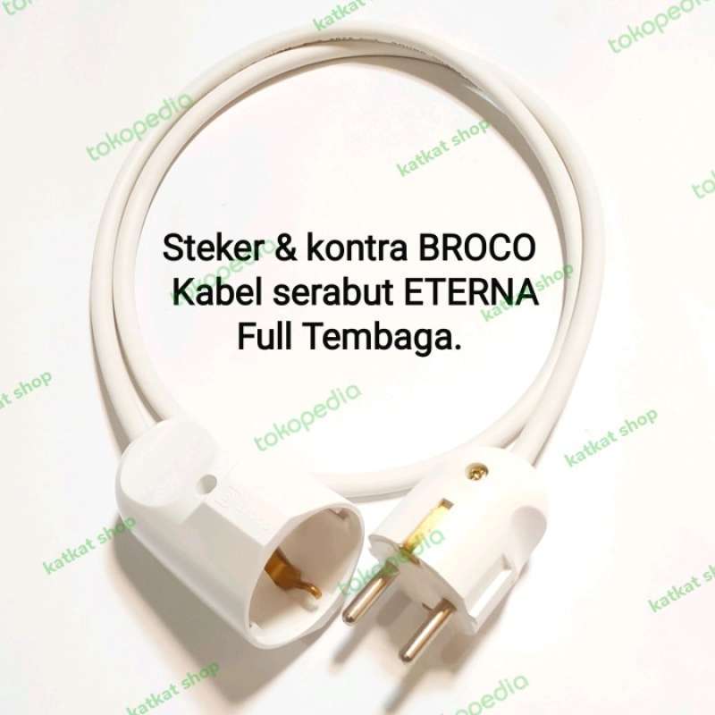 Jual Set Sambungan Kabel Listrik Extension Steker Broco Panjang 1-10 ...