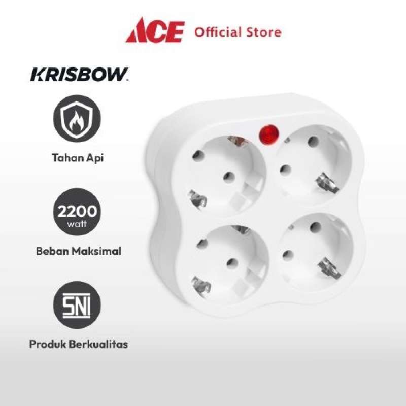 Jual Krisbow Steker Arde Listrik 4 Arah Electri Socket Soket Cabang ...