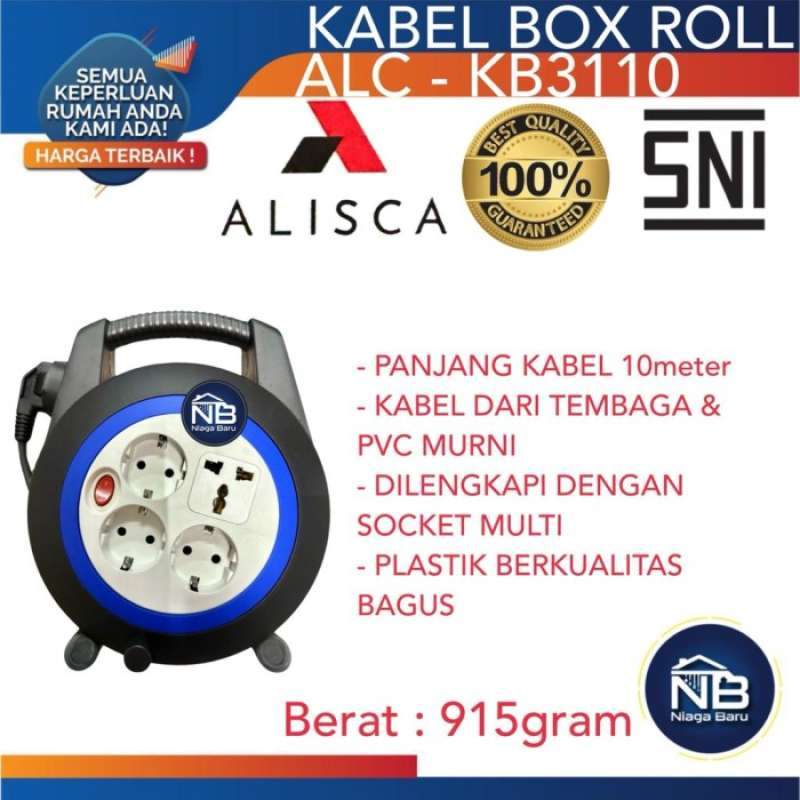 Jual Kabel Roll 10 Meter 10 M Alisca Stop Kontak Over Steker Di Seller ...