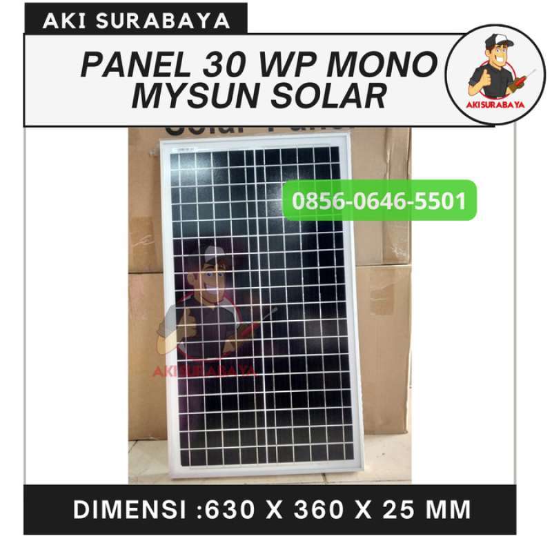 Jual Solar Panel 30wp Mono Mysun Solar New Watt Lebih Besar Di Seller ...