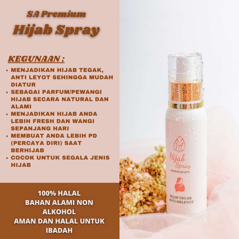 Jual Sa Spray Jilbab / Pengeras Hijab / Anti Letoy Meleyot 100ml Di ...